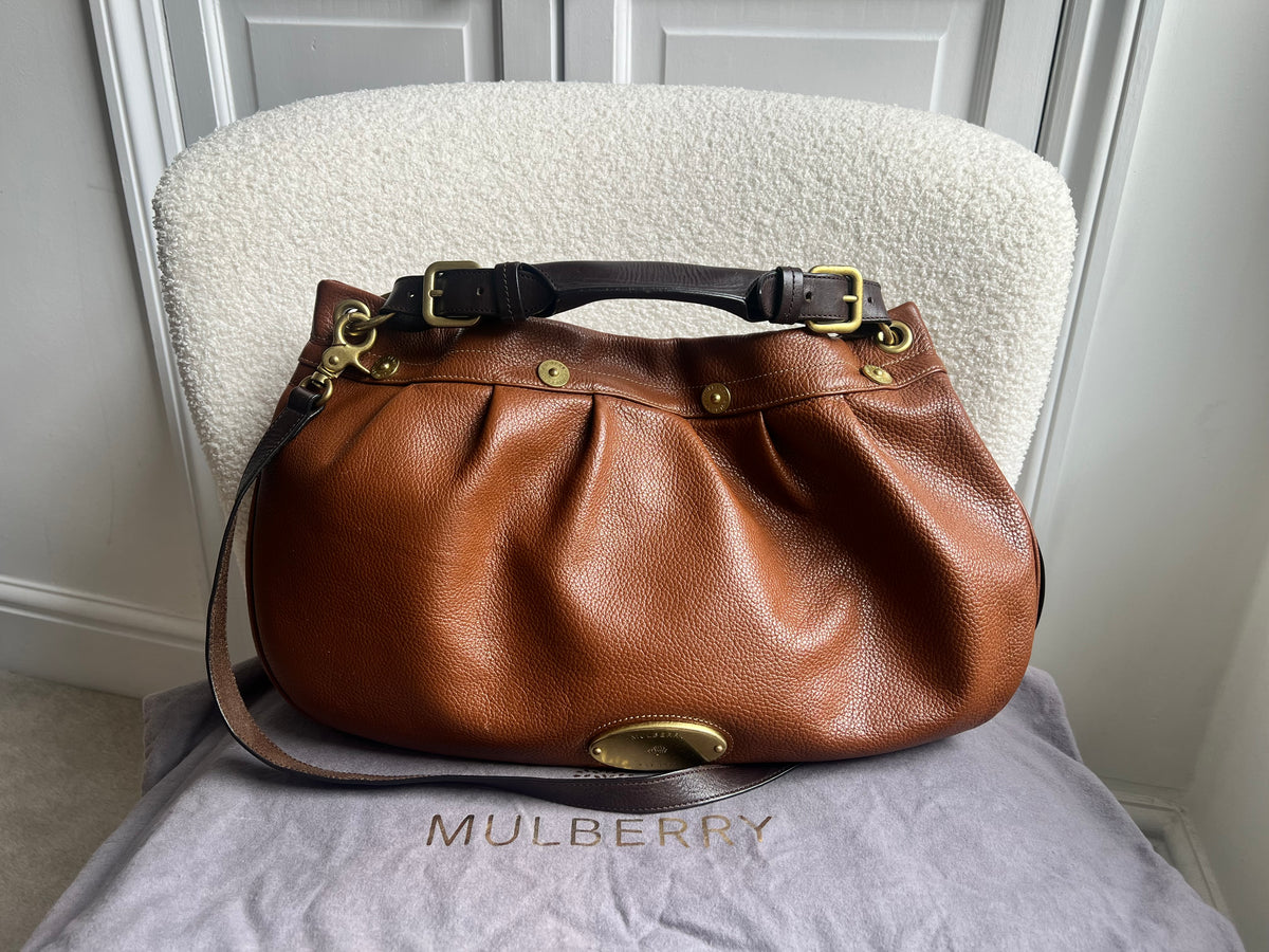 Mulberry East West Oak Mitzy Hobo – Addicted to Handbags